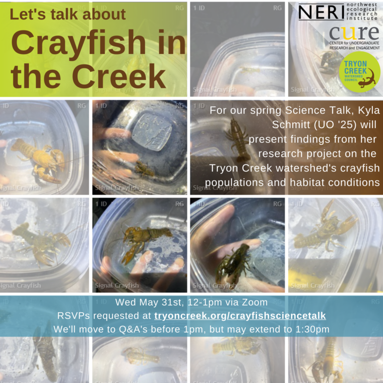 Crayfish in the Creek: Science Talk – Tryon Creek Watershed Council